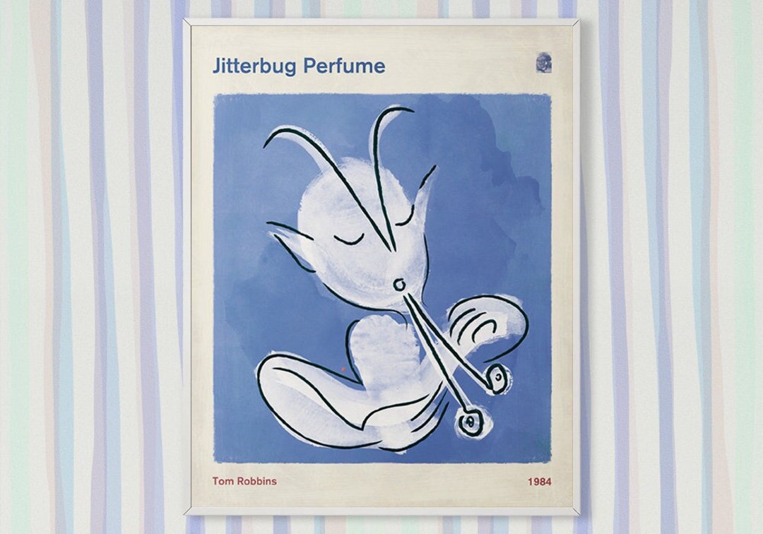 Jitterbug Perfume, Tom Robbins, Book Cover Poster Medium, Literary Gift ...