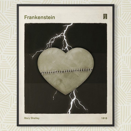 Frankenstein Poster // Frankenstein Art // Classic Horror - Etsy