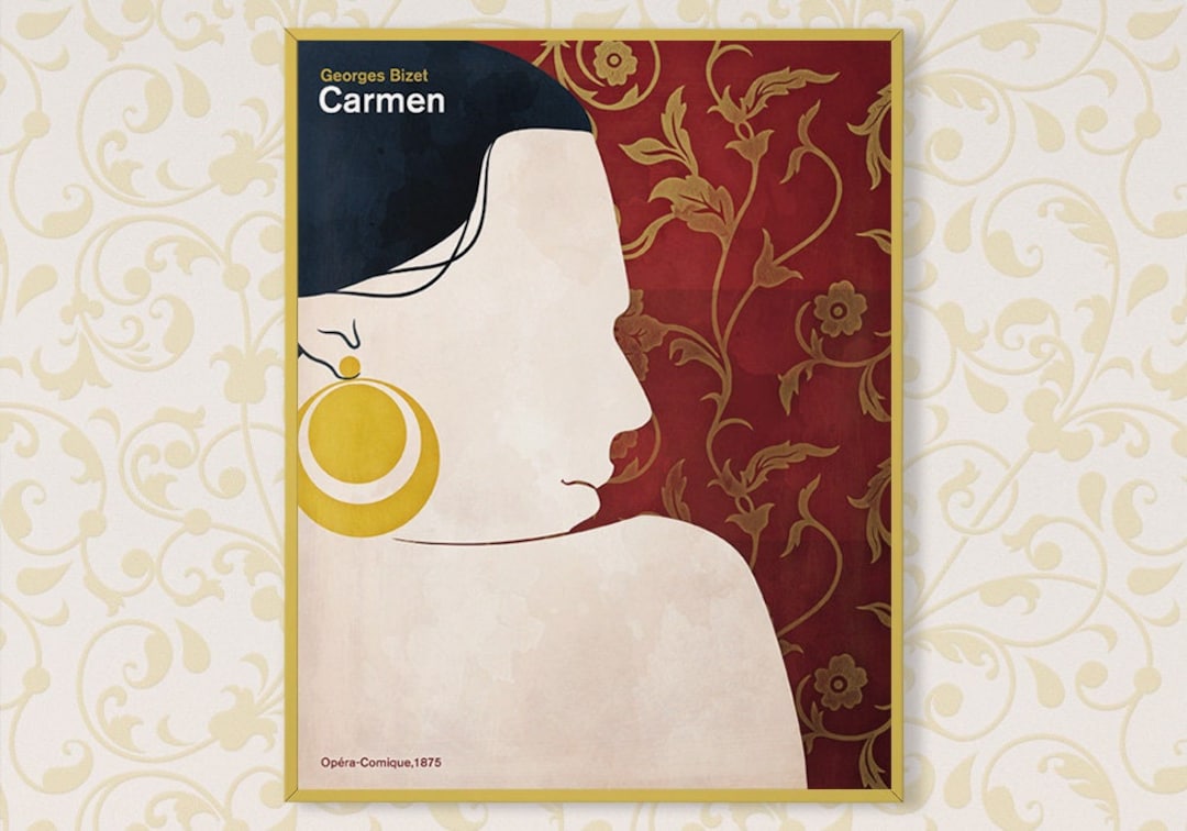 Opera Poster "carmen" - Medium Opera Poster, Gift Opera, Illustration ...