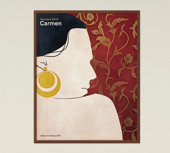 Opera Poster carmen Medium Opera Poster Gift | Etsy