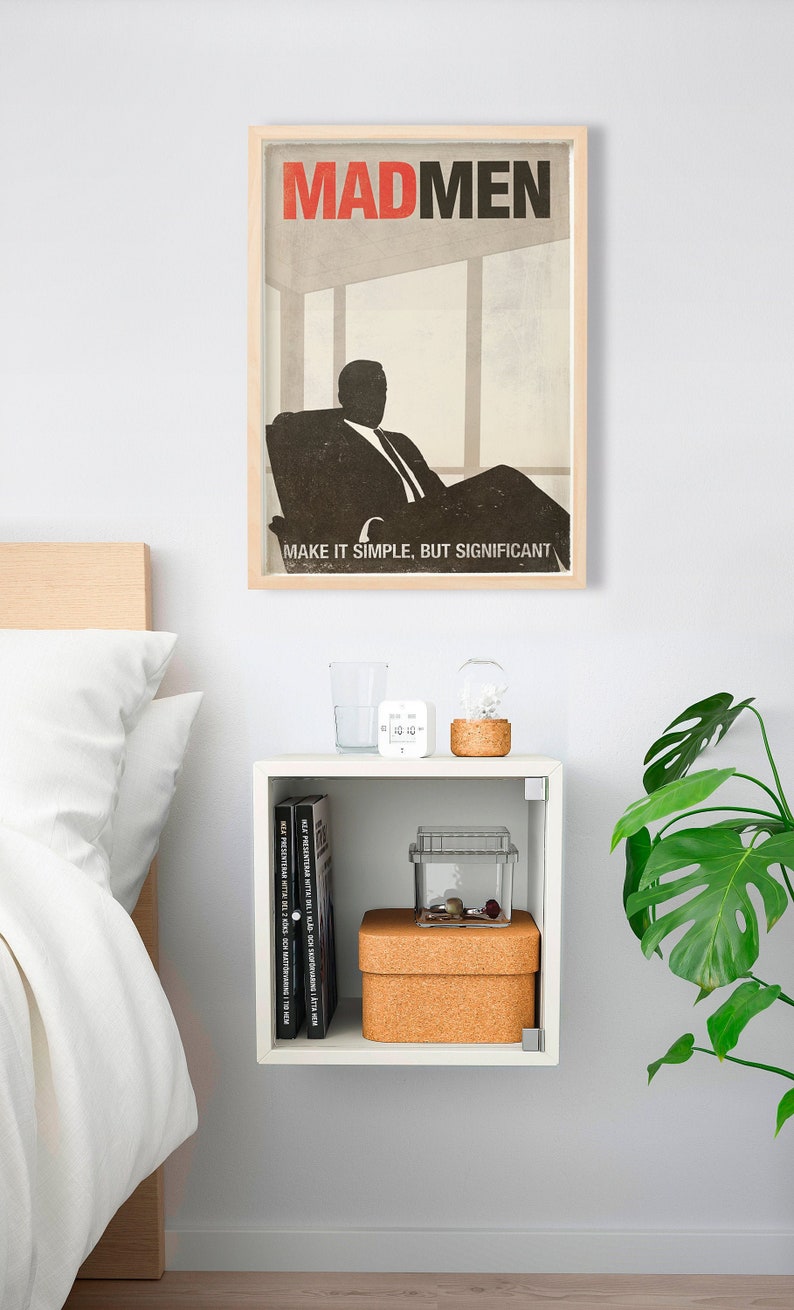 Mad Men TV Show Inspired Poster Large Don Draper Printable - Etsy