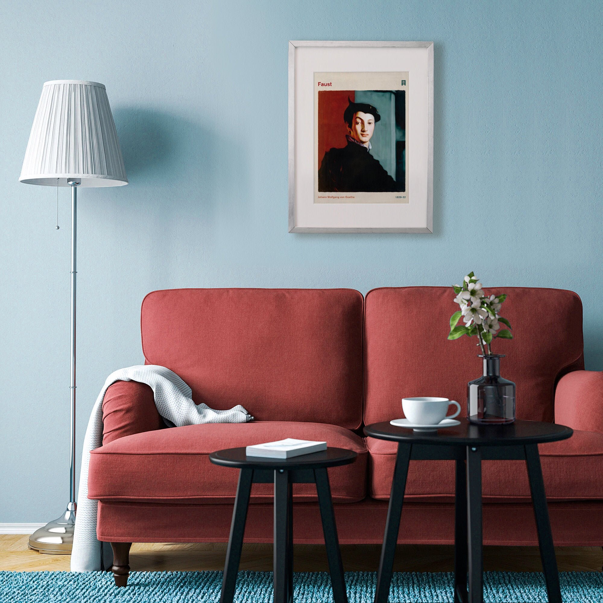 Faust Goethe Literary Book Cover Poster Medium Literature | Etsy