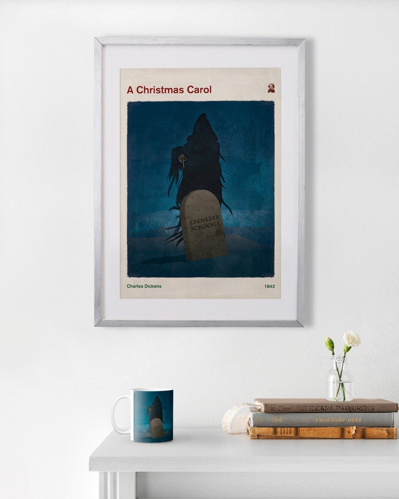 A Christmas Carol Charles Dickens Large Literary Poster - Etsy