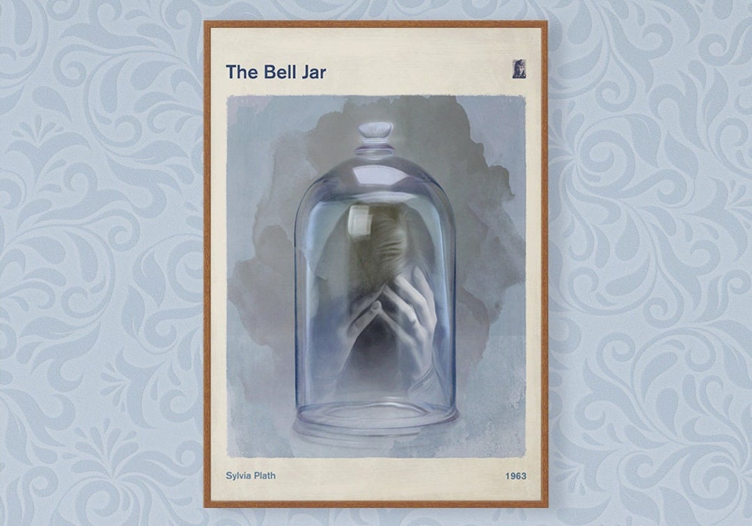 The Bell Jar, Sylvia Plath - Literary Book Cover Poster Large ...