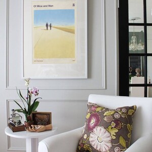 Of Mice and Men, John Steinbeck - Large Literary Book Cover Print ...