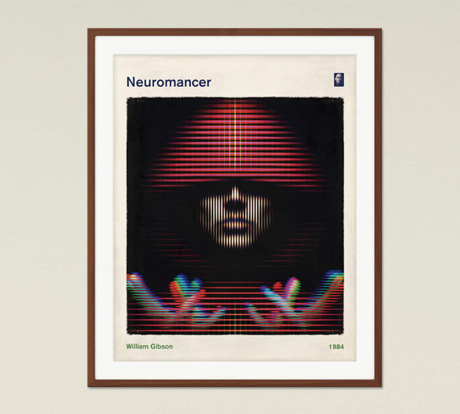 Neuromancer William Gibson Book Cover Poster Medium | Etsy