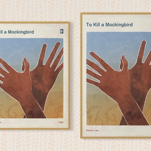 To Kill a Mockingbird, Harper Lee, Large American Literature Book Cover ...