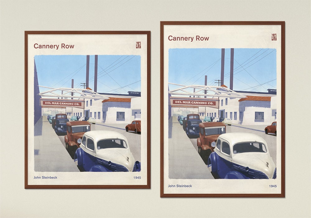 Cannery Row John Steinbeck Literary Book Cover Poster | Etsy