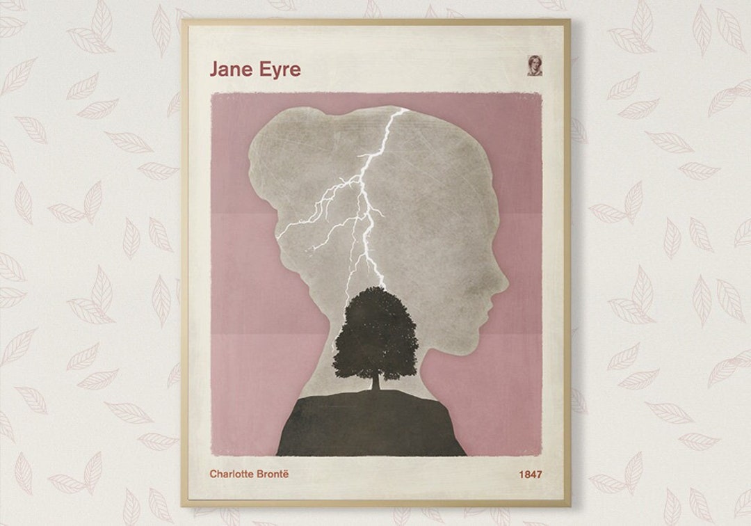 Charlotte Brontë Jane Eyre, English Literature Poster Medium, Book ...