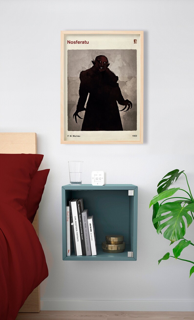 Nosferatu - F. W. Murnau, Horror Movie Poster Large, Minimalist Poster ...