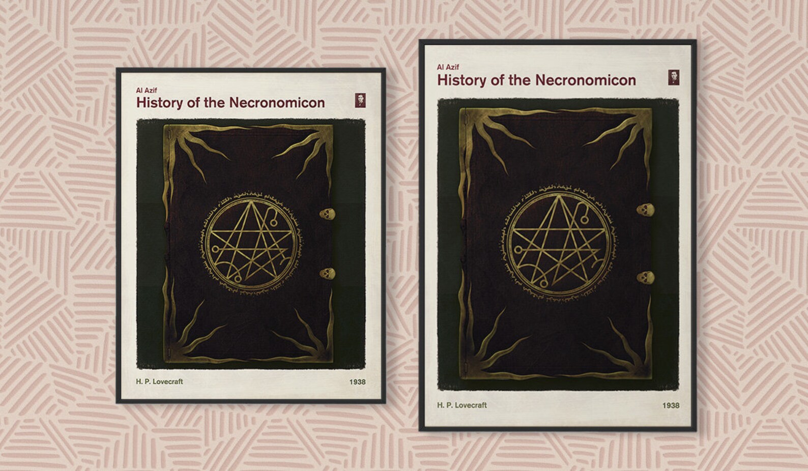 H. P. Lovecraft History of Necronomicon Literary Book Cover - Etsy