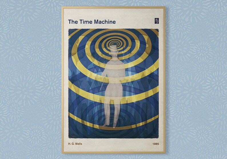 The Time Machine H. G. Wells Literature Book Cover Poster - Etsy
