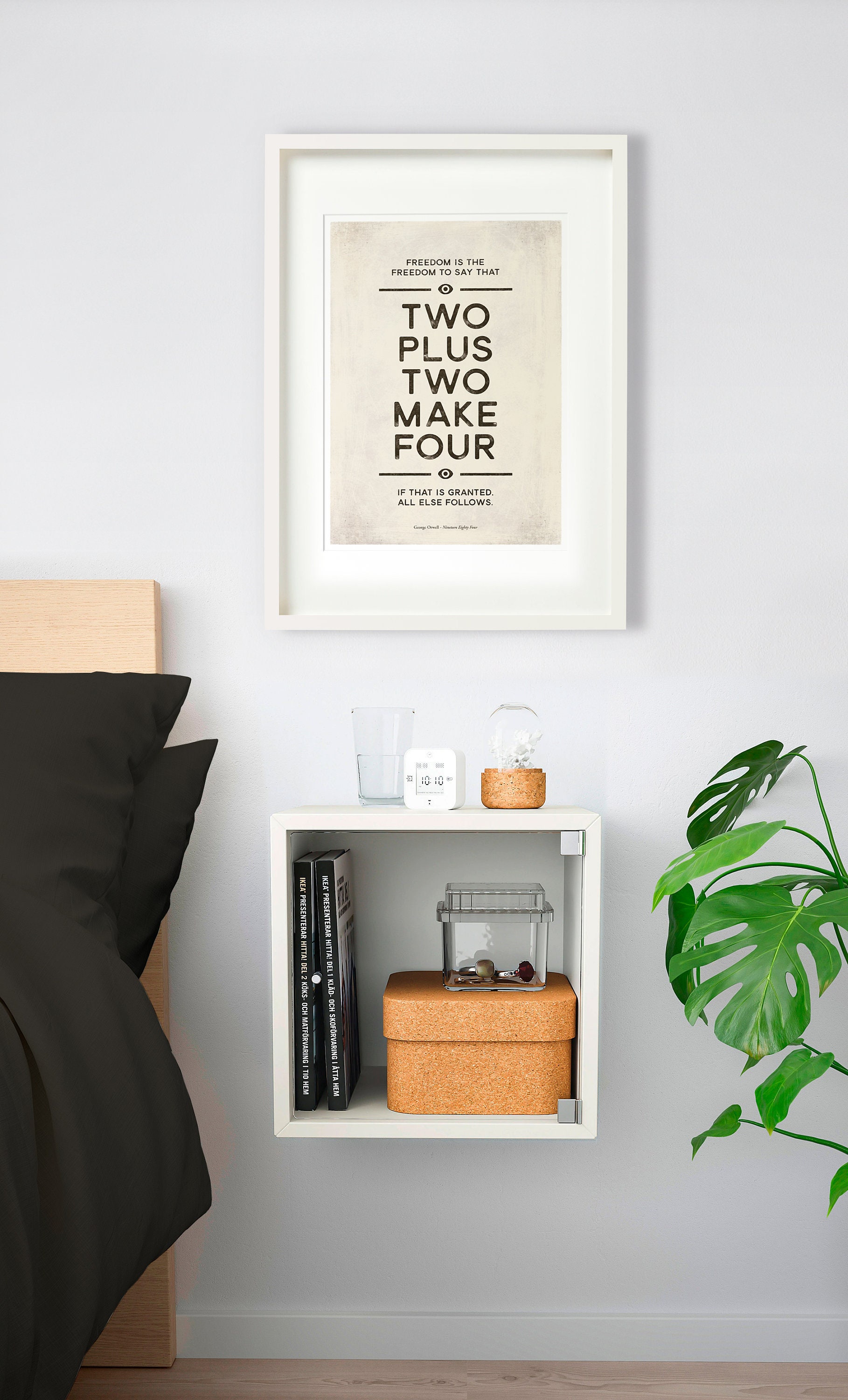 George Orwell 1984 Two Plus Two Medium Dystopian | Etsy