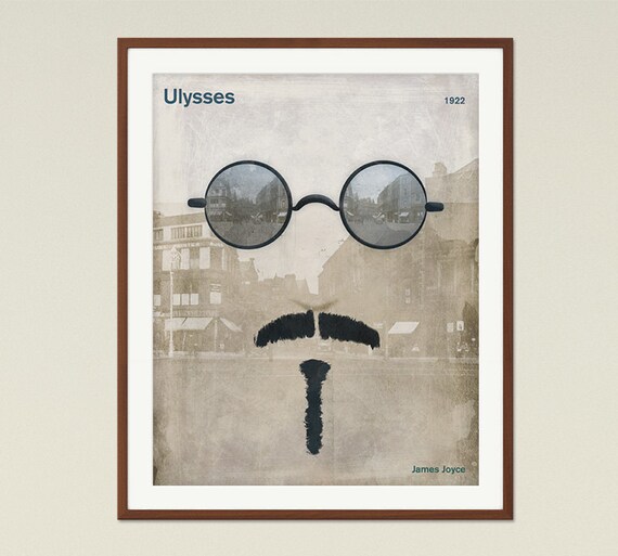 Ulysses James Joyce Literary Gift Book Cover Poster | Etsy