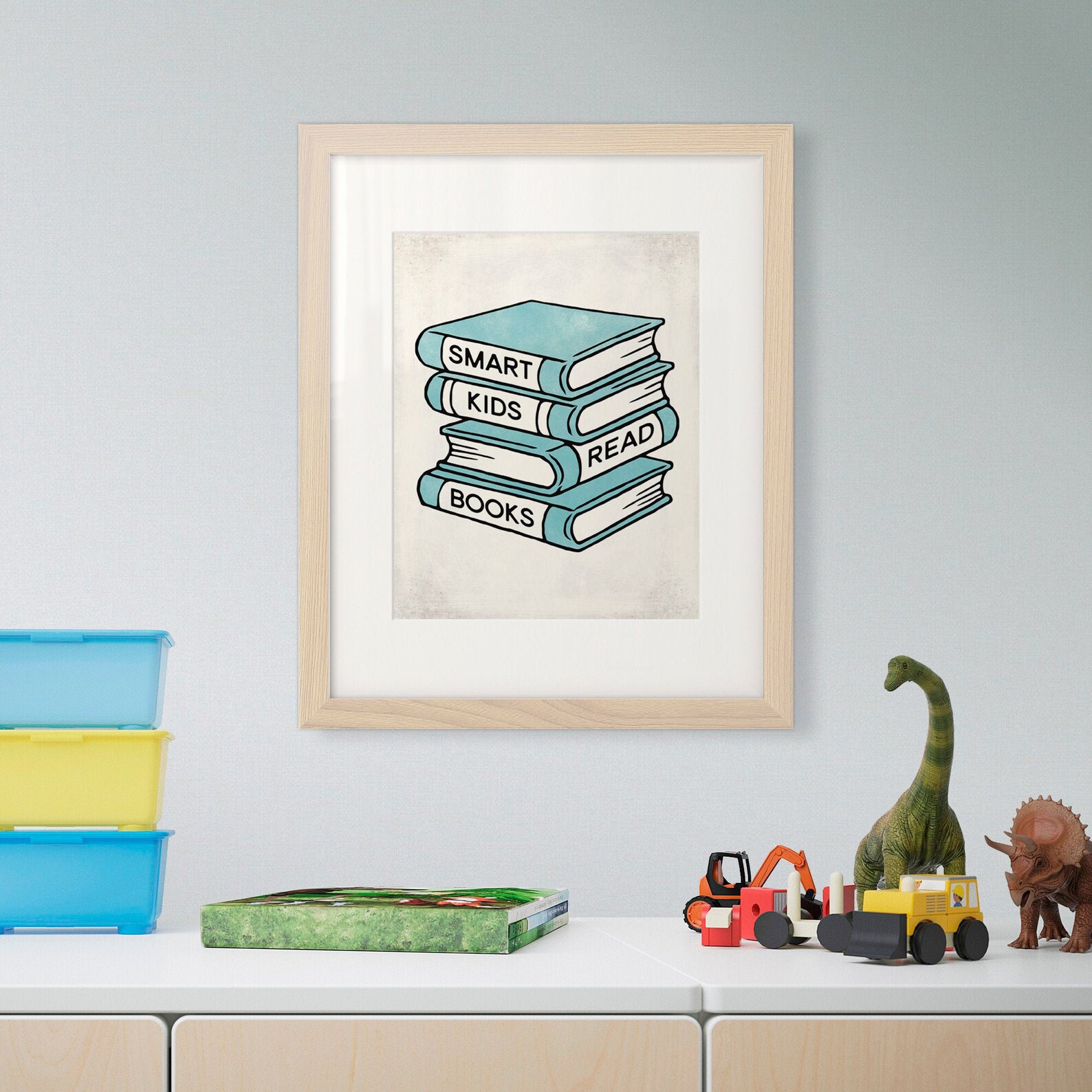 Smart Kids Read Books - Classroom Decor, Childrens Room Decor, Reading ...