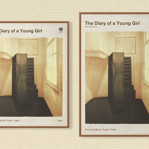 Anne Frank the Diary of a Young Girl, Literary Illustration Poster ...