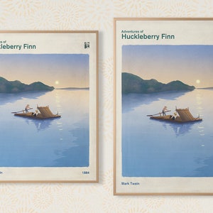 Adventures of Huckleberry Finn, Mark Twain - Literature Book Cover ...