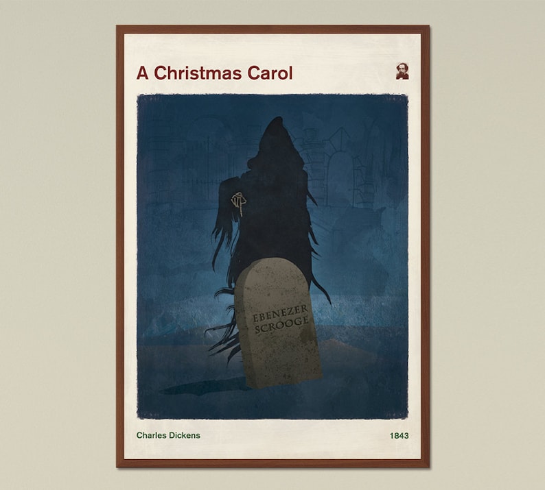 A Christmas Carol Charles Dickens Large Literary Poster - Etsy