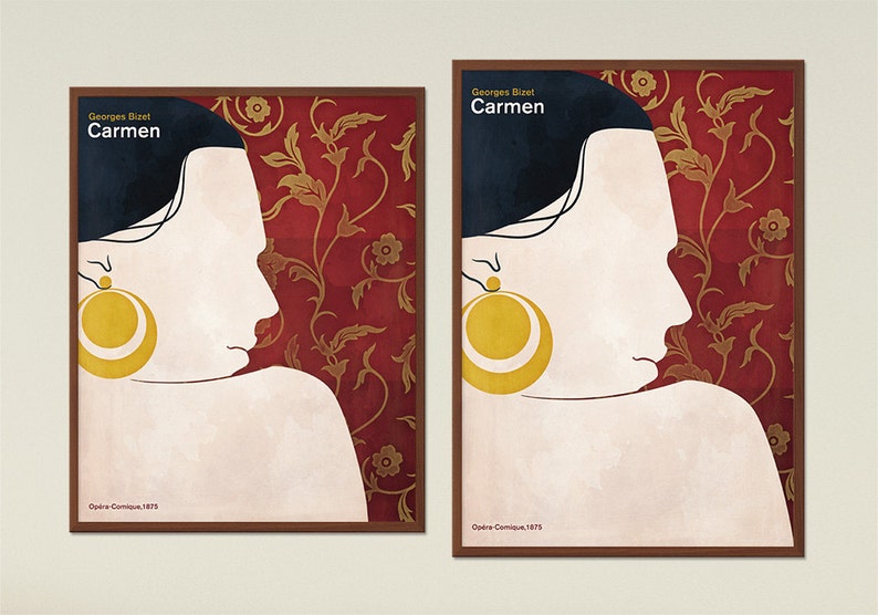 Opera poster Carmen Medium opera poster gift | Etsy