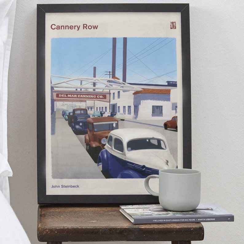Cannery Row John Steinbeck Literary Book Cover Poster - Etsy