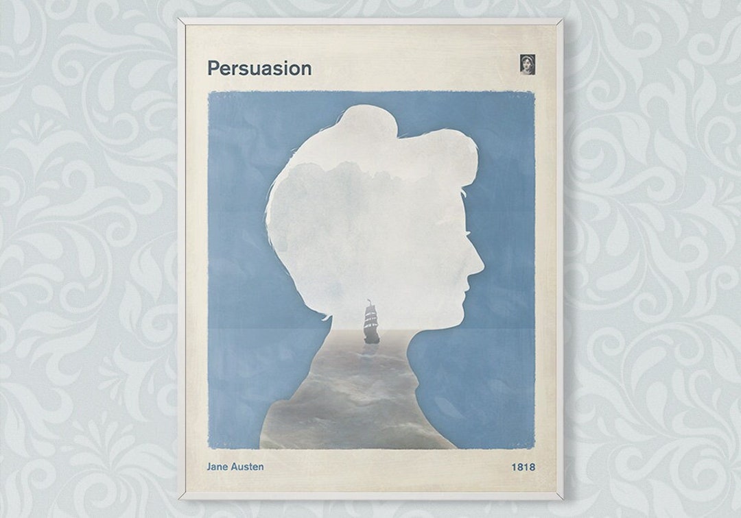 Jane Austen, Persuasion, Book Cover Poster Medium, Literary Art ...