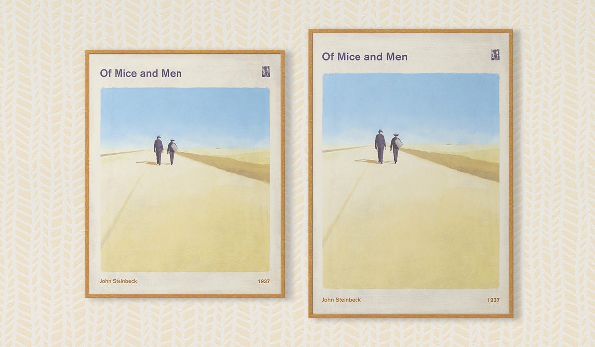 Of Mice And Men Book Cover Poster