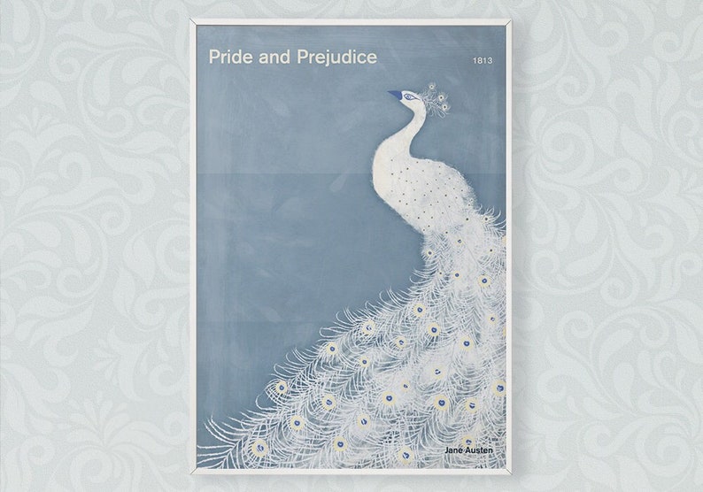 Jane Austen Pride and Prejudice Large Literary Poster - Etsy