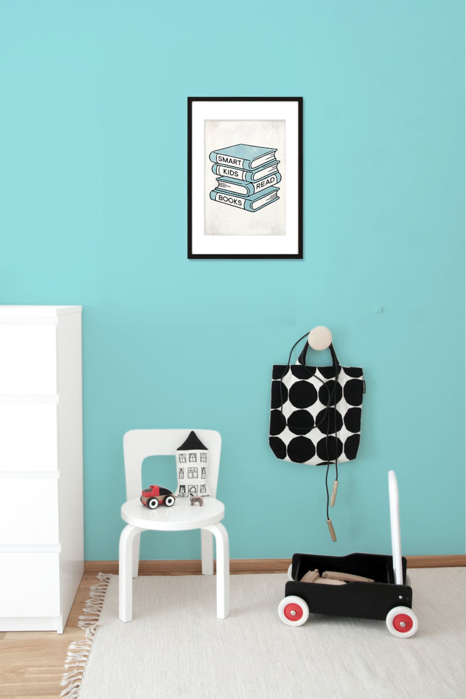 Smart Kids Read Books - Classroom Decor, Childrens Room Decor, Reading ...