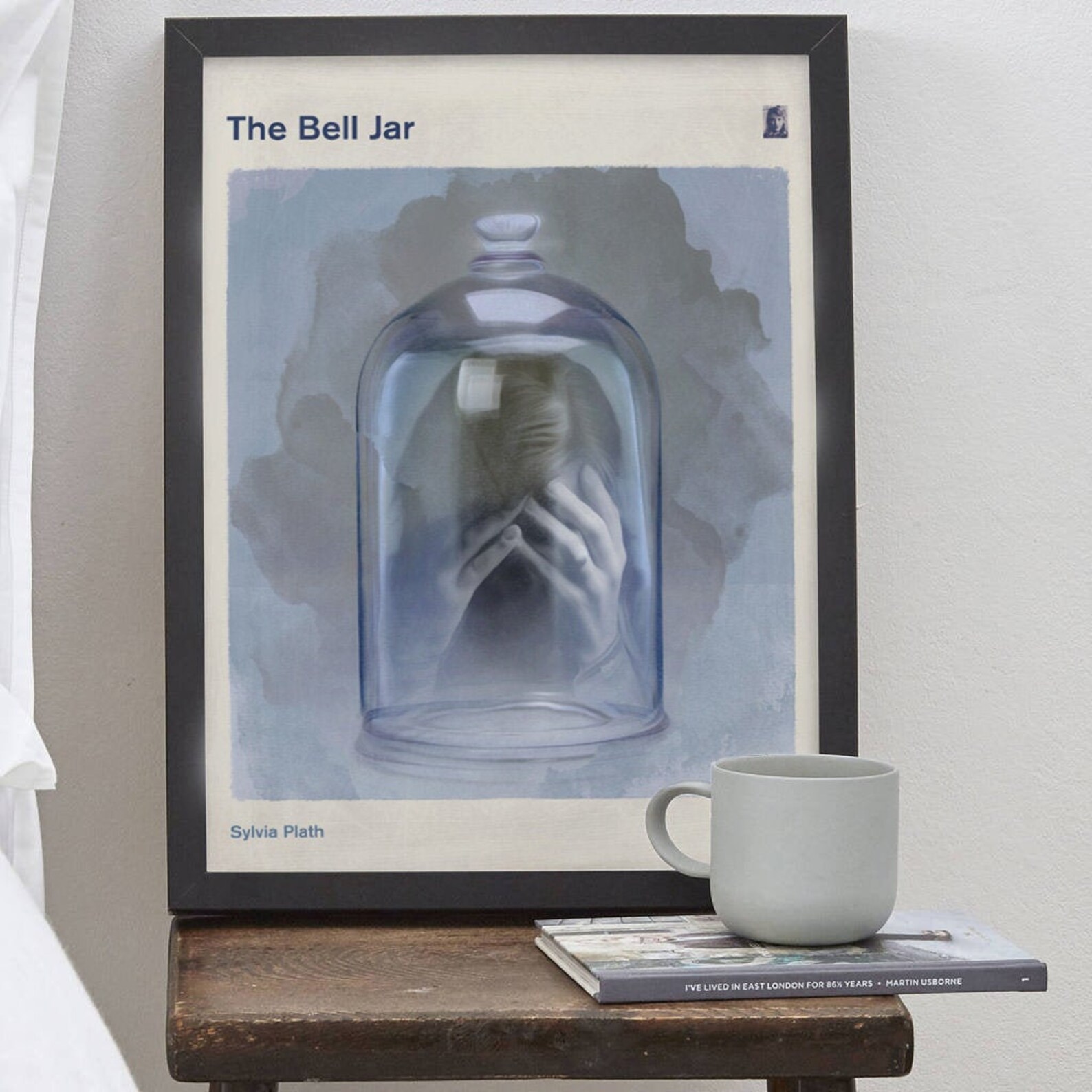 The Bell Jar Sylvia Plath Literary Book Cover Poster | Etsy