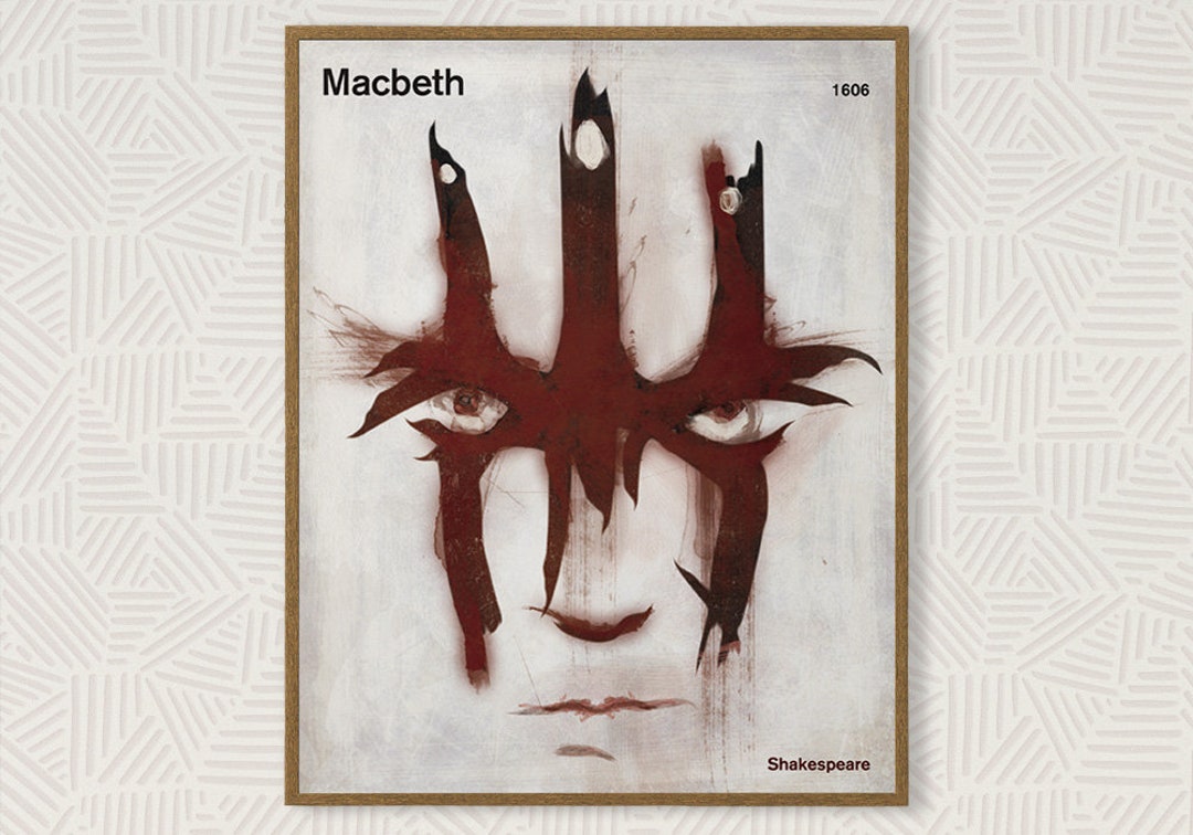 Macbeth, Shakespeare Theatre Poster, Literary Art Print, English ...