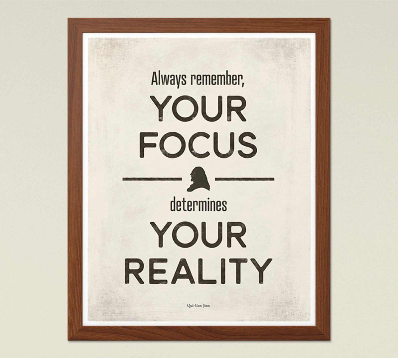 Your Focus Determines Your Reality Star Wars Movie Quote - Etsy