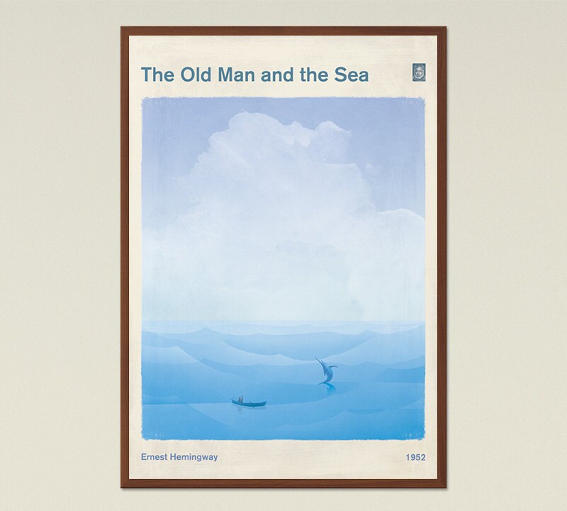 Hemingway's The Old Man and the Sea Large Literary Book | Etsy