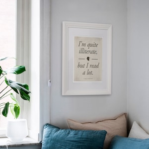 Salinger's the Catcher in the Rye - Small Literary Quote Print ...