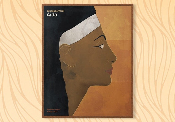 Opera Poster Medium Verdi Aida Opera Gift Book Cover Print - Etsy