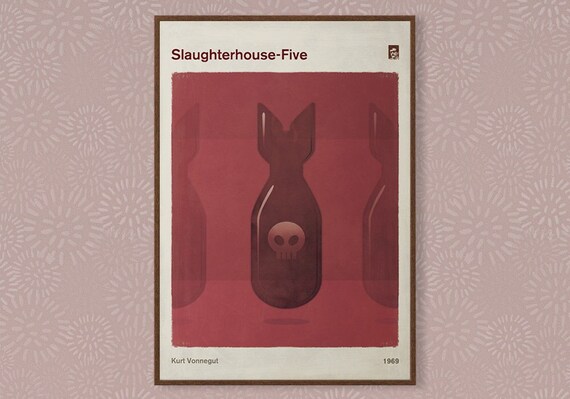 Kurt Vonnegut Slaughterhouse-five Large Book Cover Poster | Etsy
