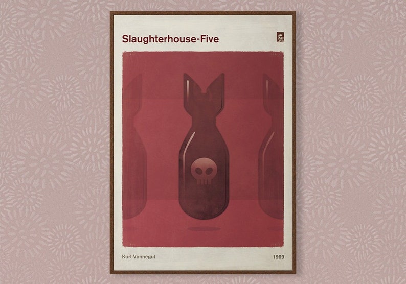 Kurt Vonnegut Slaughterhouse-five Large Book Cover Poster | Etsy