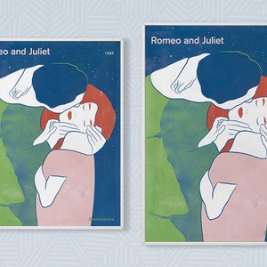 Romeo and Juliet, Shakespeare - Medium Literary Poster, Literary Gift ...