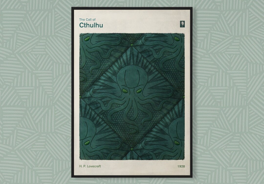 H. P. Lovecraft "the Call of Cthulhu" - Large Literature Book Cover ...
