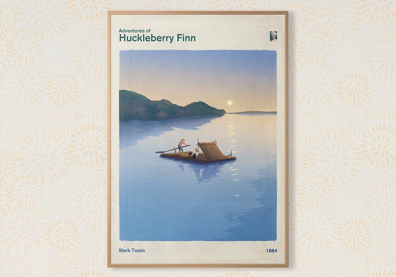 Adventures of Huckleberry Finn, Mark Twain - Large Literature Book ...