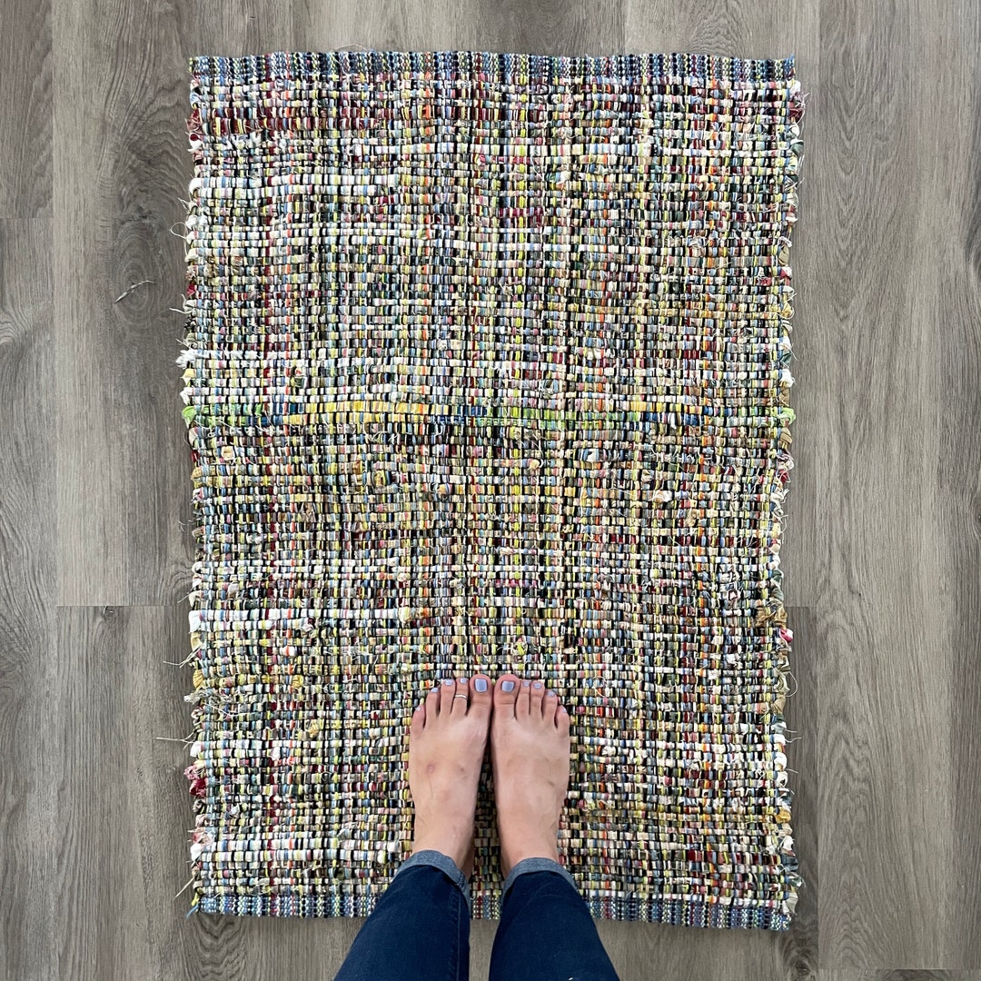 Upcycled Multicolored Rag Rugs - Etsy