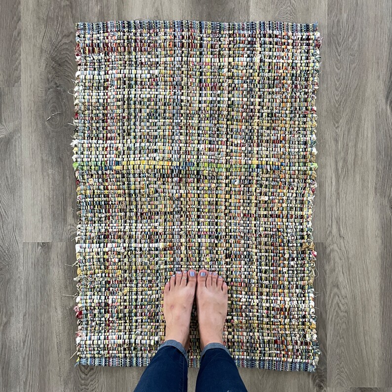 Upcycled Multicolored Rag Rugs - Etsy