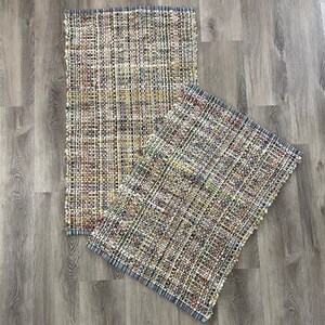 Upcycled Multicolored Rag Rugs - Etsy