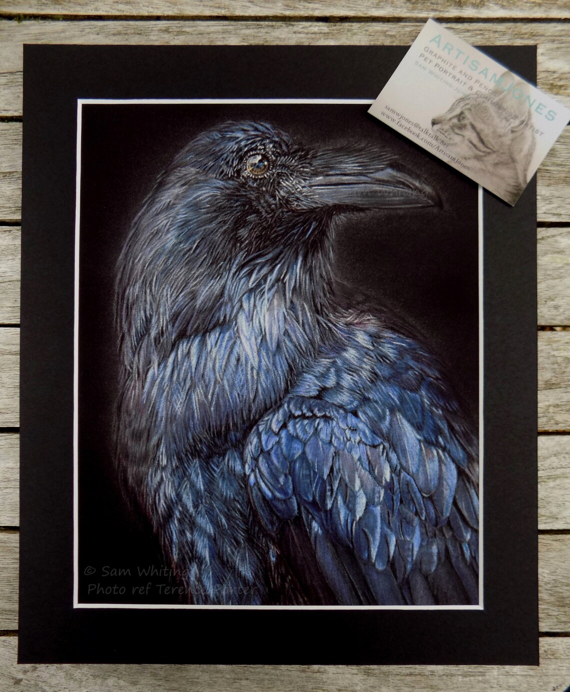Raven 8x10 Inch Giclee Fine Art Print Corvid Print - Etsy