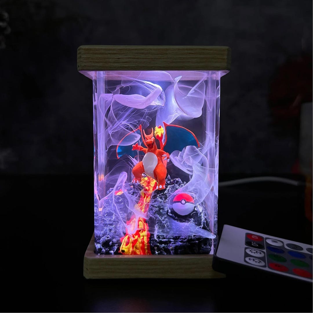 Pokemon Ditto Epoxy Resin Lamp, Night Light - Etsy