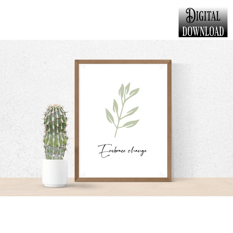 Embrace Change and Everything That May Cross Your Path - Etsy