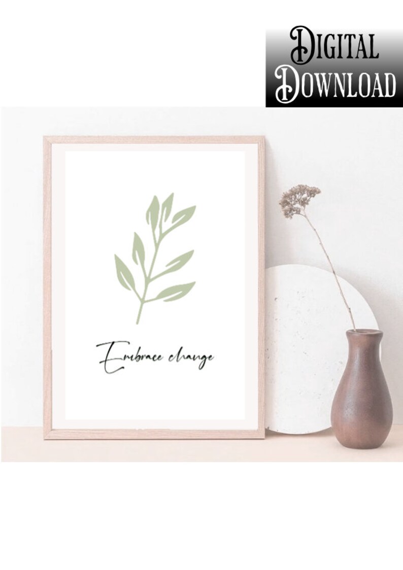 Embrace Change and Everything That May Cross Your Path - Etsy