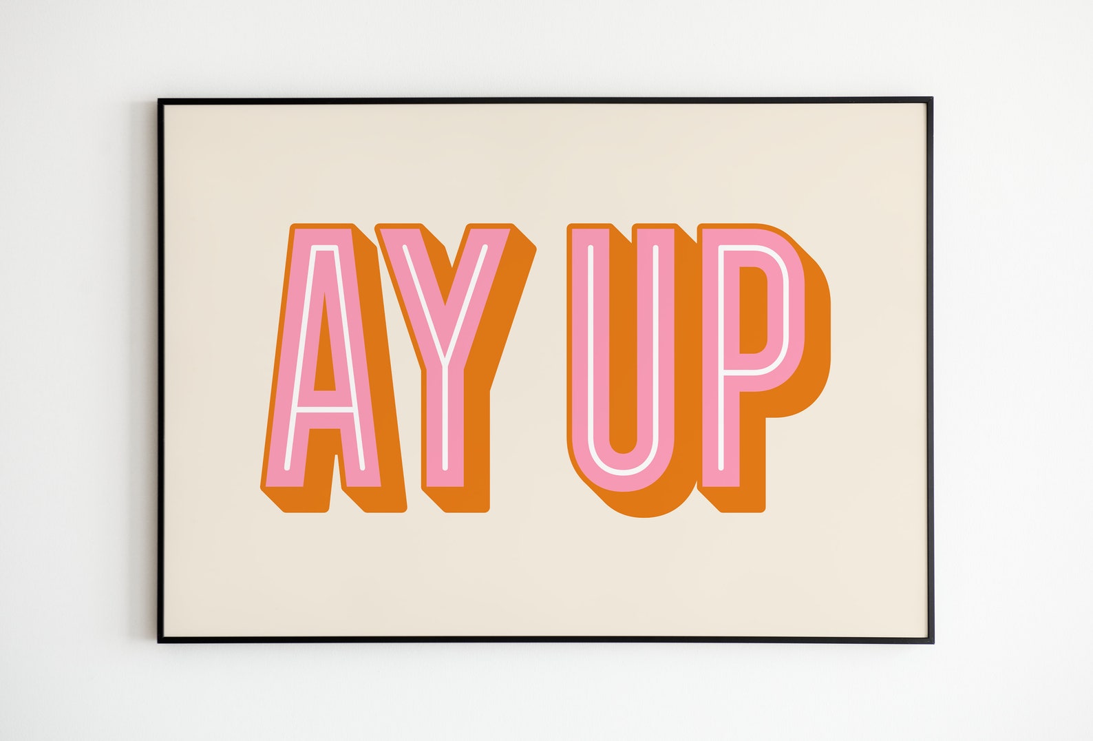 Ay up Ey up Northern Quote A3 A4 A5 Wall Art | Etsy UK