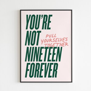 The Courteeners - You're Not Nineteen Forever - Lyrics - Music - A3 ...