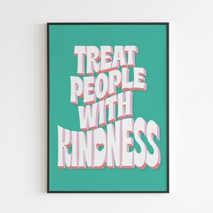 Harry Styles Treat People With Kindness Lyrics Music A3 A4 A5 Wall Art ...