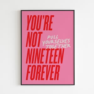 The Courteeners - You're Not Nineteen Forever - Lyrics - Music - A3 ...